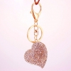 Heart Shape Crystal Diamante Rhinestone Bag Charms Handbag Keyrings ...